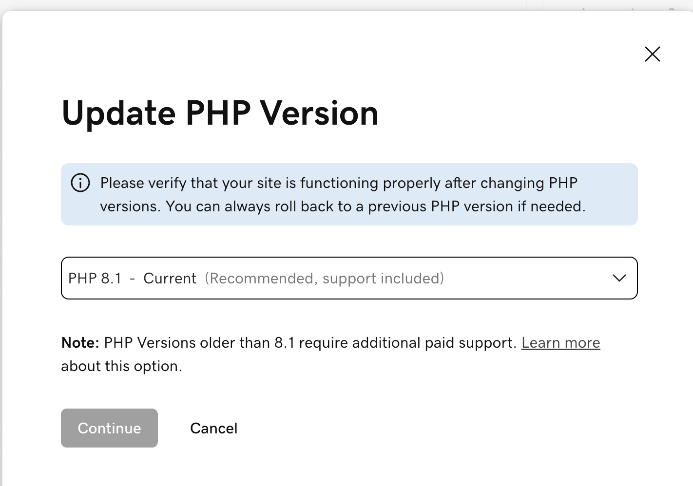 How to Fix the “PHP Version Mismatch” Error When Updating WordPress – CSS STARS